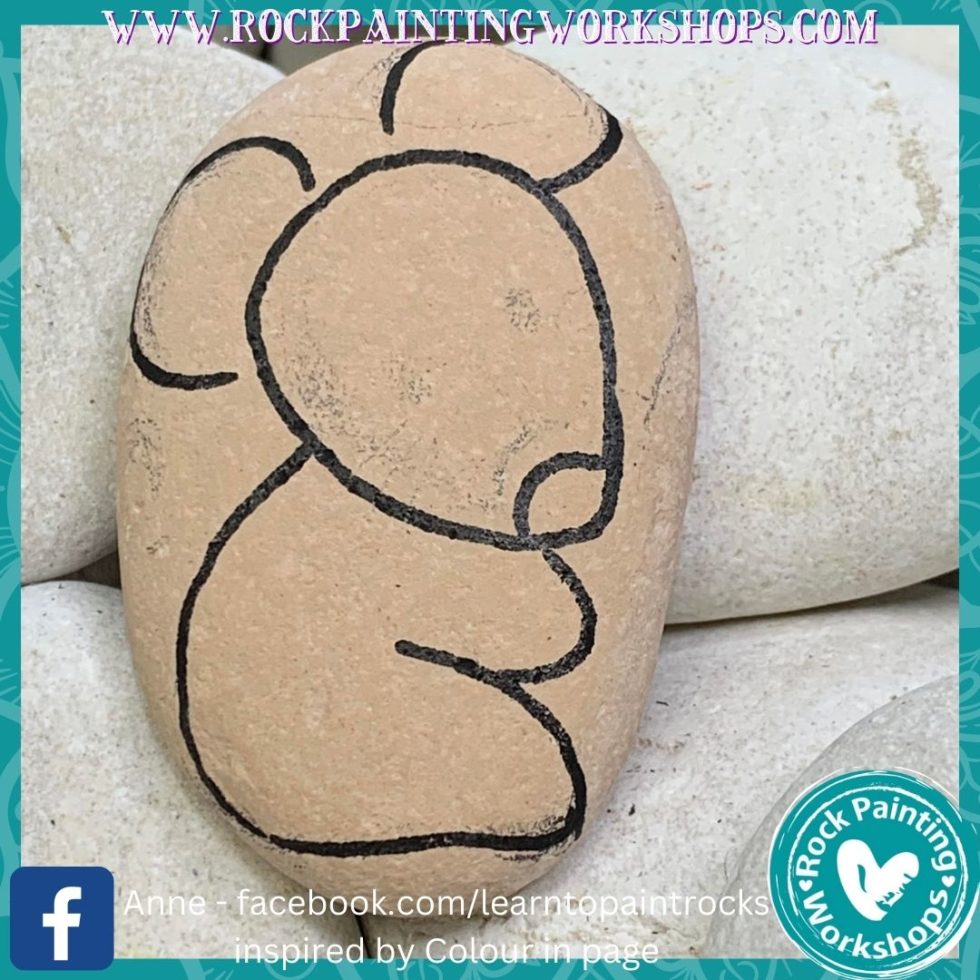 Easy Mouse rock painting tutorial | Rock Painting Workshops
